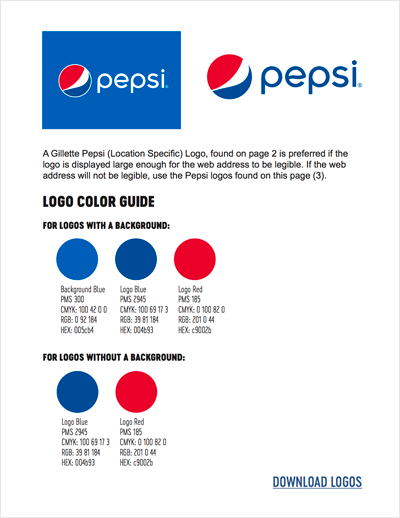 Pepsi Colors Hex RGB CMYK Pantone Color Codes U S Brand Colors Pepsi Colors Hex RGB CMYK Pantone Color Codes U S Brand Colors