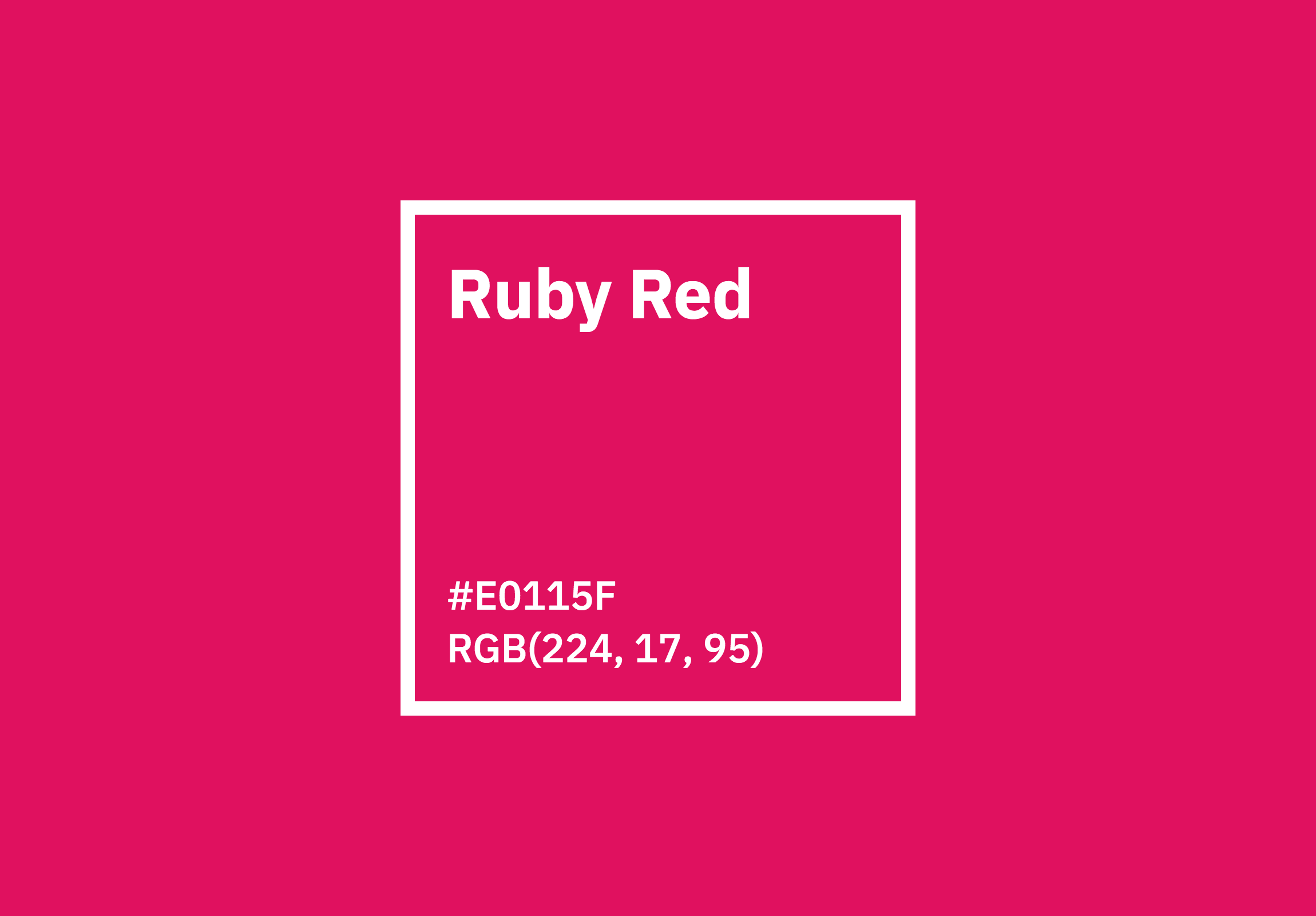Ruby Red Color Hex RGB CMYK Pantone Color Codes U S Brand Colors